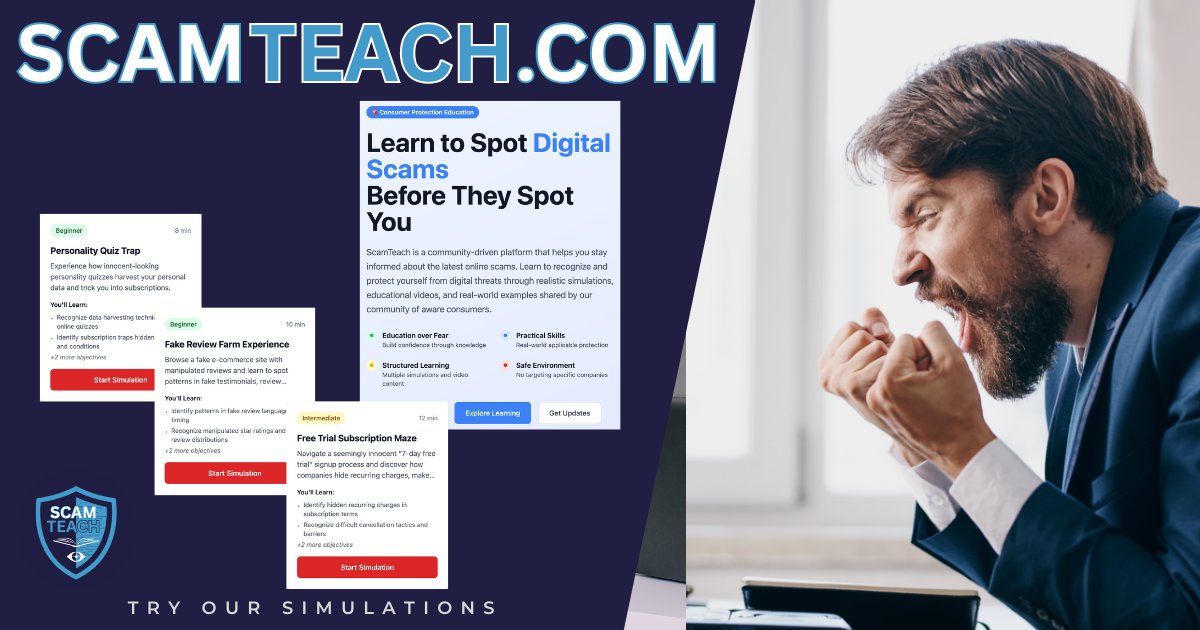 ScamTeach.com - Learn to Spot Digital Scams Before They Spot You ...